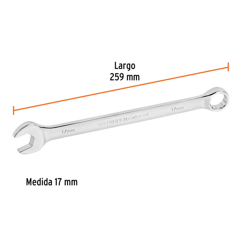 Llave combinada, extralarga, milimétrica, 17 x 259 mm – Ferretería Feresmar