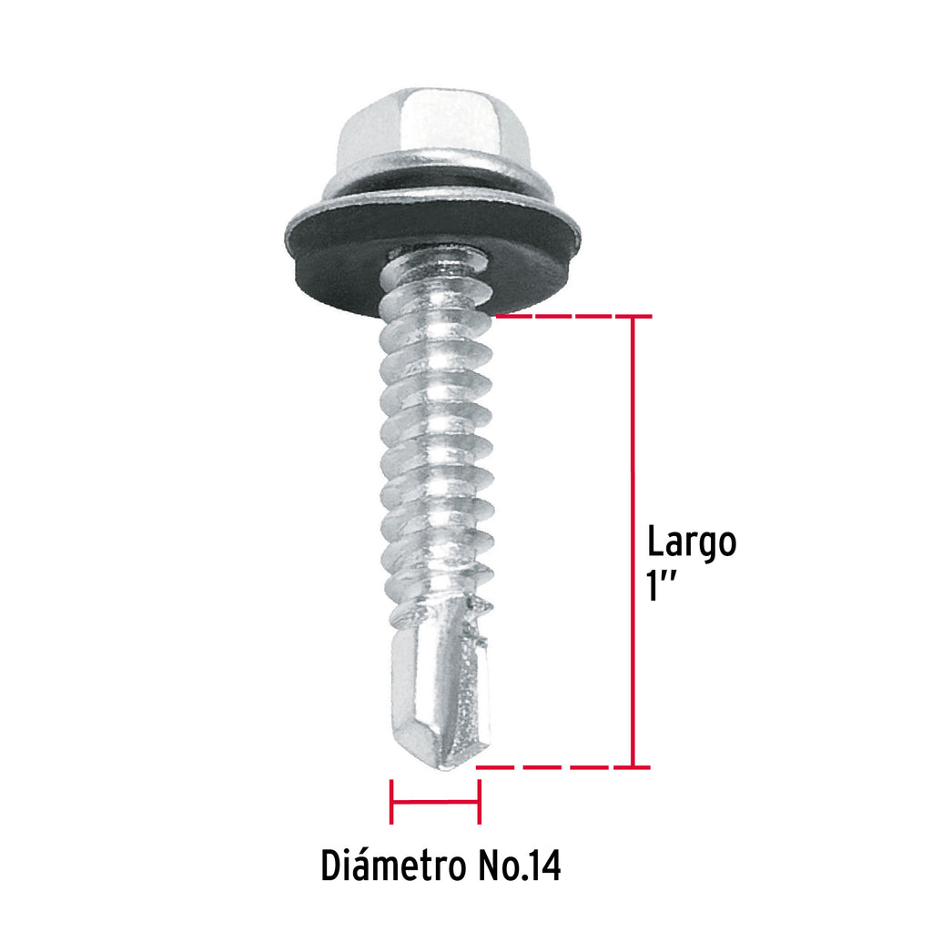 Pijas punta de broca, 1" con rondanas, caja con 100 pzas – Ferretería ...