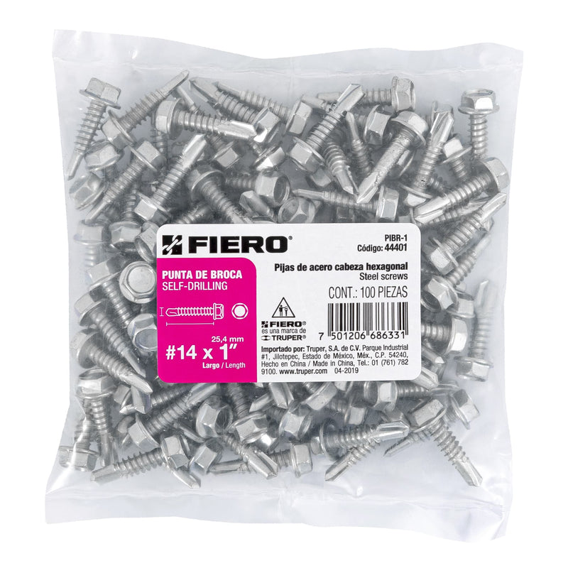 Pijas punta de broca, 1", caja con 100 pzas – Ferretería Feresmar