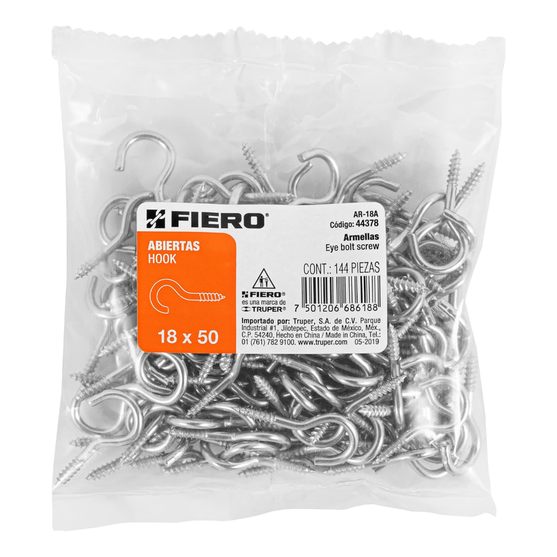 Armella 18 x 50 abierta, caja con 144 pzas – Ferretería Feresmar