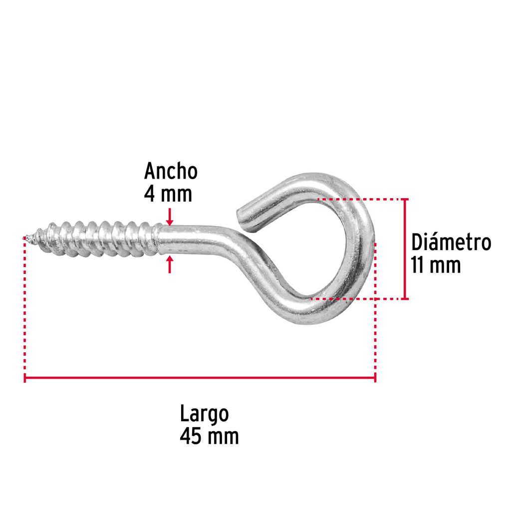 Armella 20 x 70, cerrada, caja con 144 pzas – Ferretería Feresmar