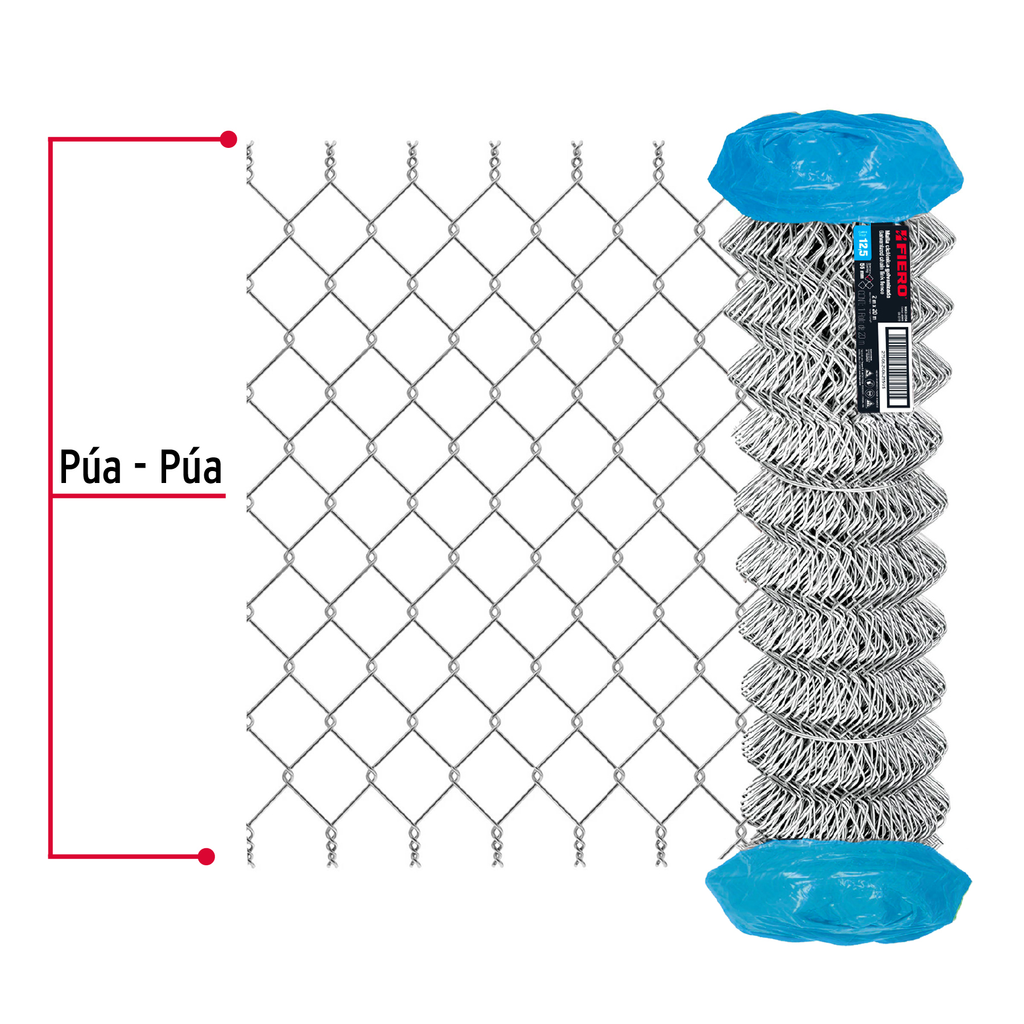 Malla ciclónica, calibre 12.5, abertura 55 x 55, 2 x 20 m – Ferretería ...